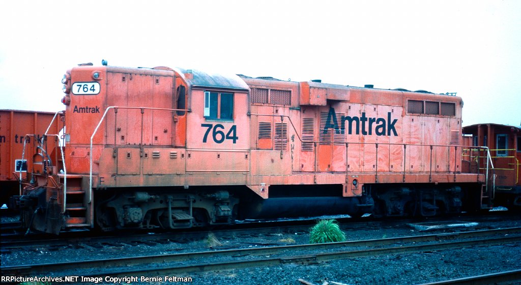 Amtrak GP9 #764, assigned to work-train duty,